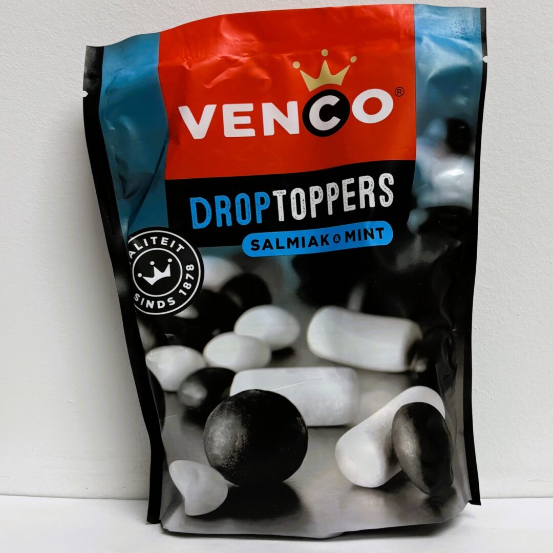 Venco – Drop Toppers – Salmiak & Mint – 215g | Dutch Delicious Bakery