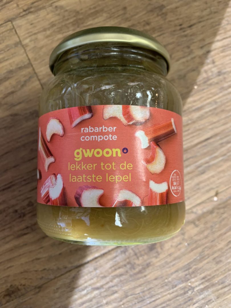 Gwoon – Rhubarb compote – 360ml | Dutch Delicious Bakery